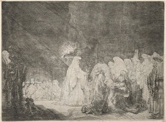 Rembrandt van Rijn | The Presentation in the Temple: Oblong Print ...