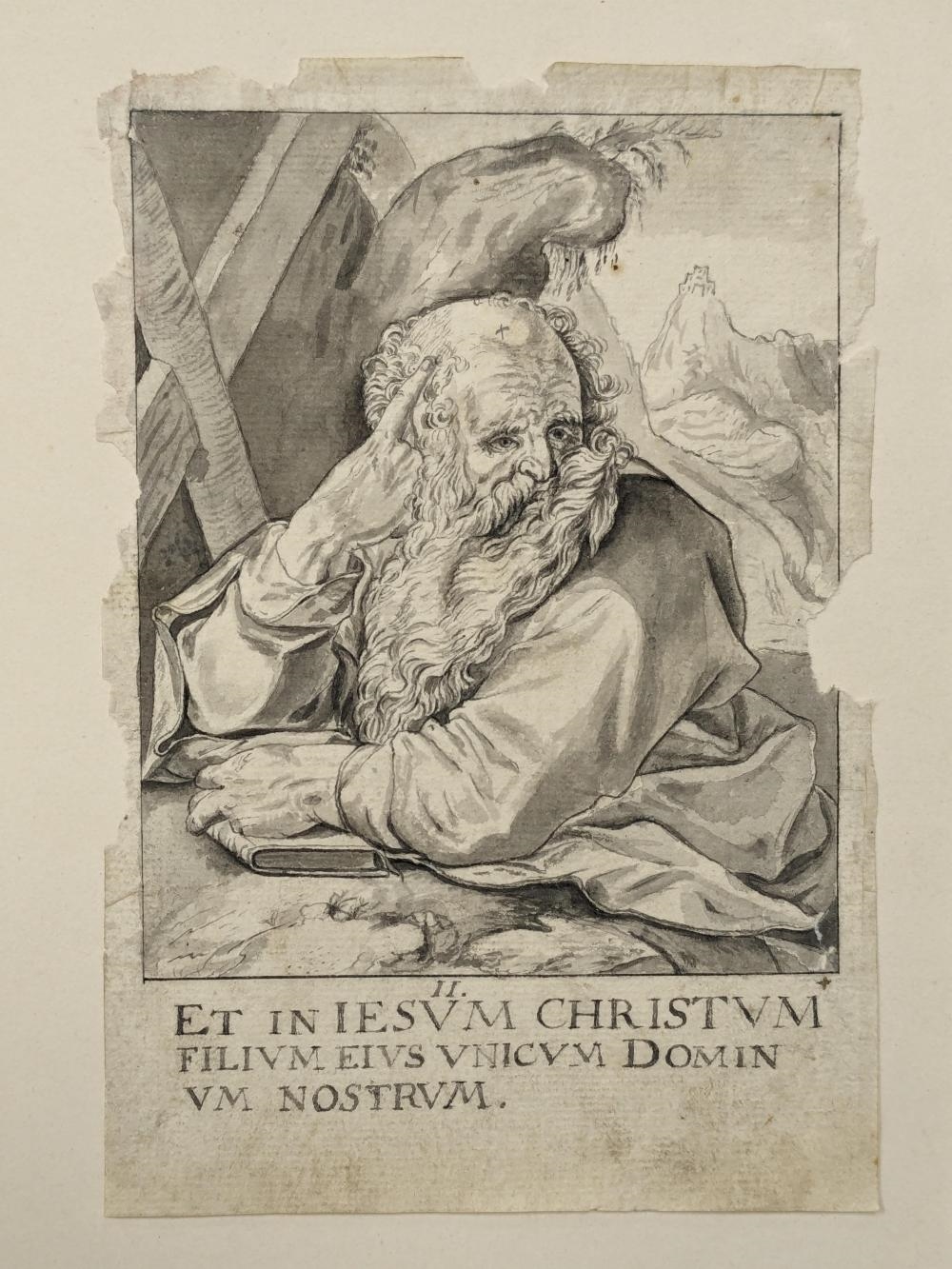 Hendrick Goltzius | Lot of 4 ink wash drawings after Hendrick Goltzius ...