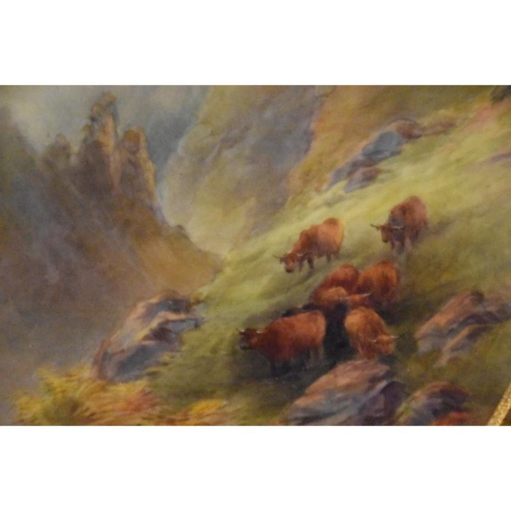 John Stinton | A rare superb English Royal Worcester porcelain panel ...