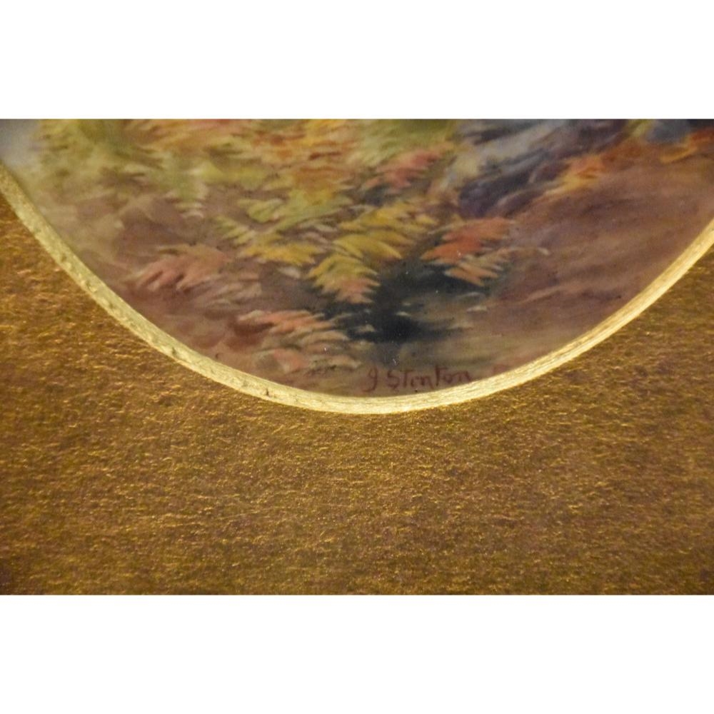 John Stinton | A rare superb English Royal Worcester porcelain panel ...