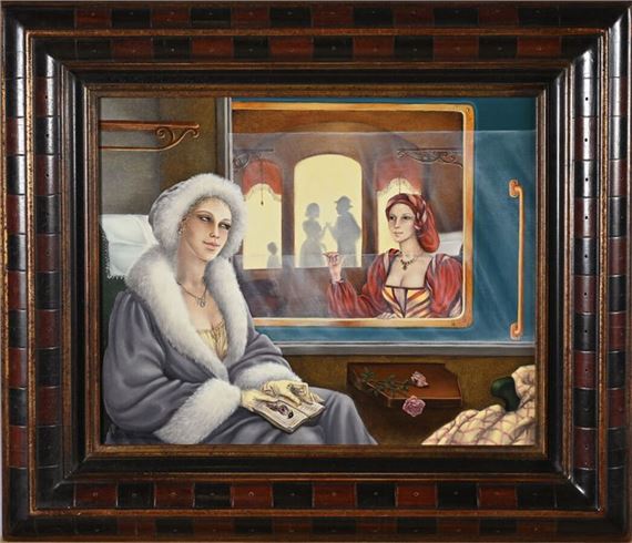 Marlène Sadran-Frigoli | Dans le compartiment du train | MutualArt