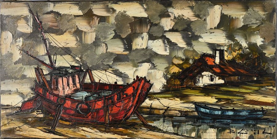 Boris Cenic | Le bateau de pêche sur cale | MutualArt