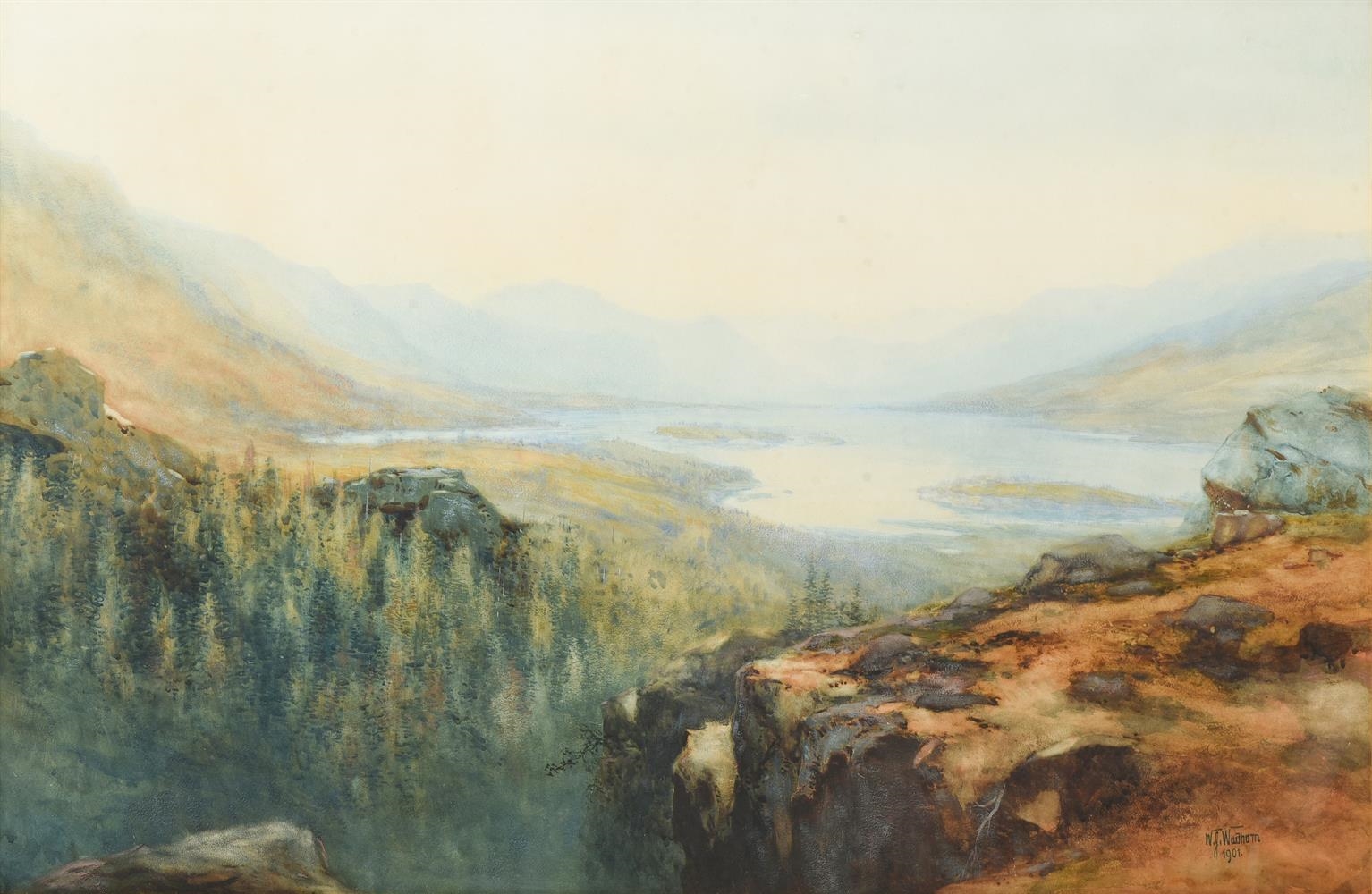 William Joseph Wadham | LAKE WAKATIPU (1901) | MutualArt