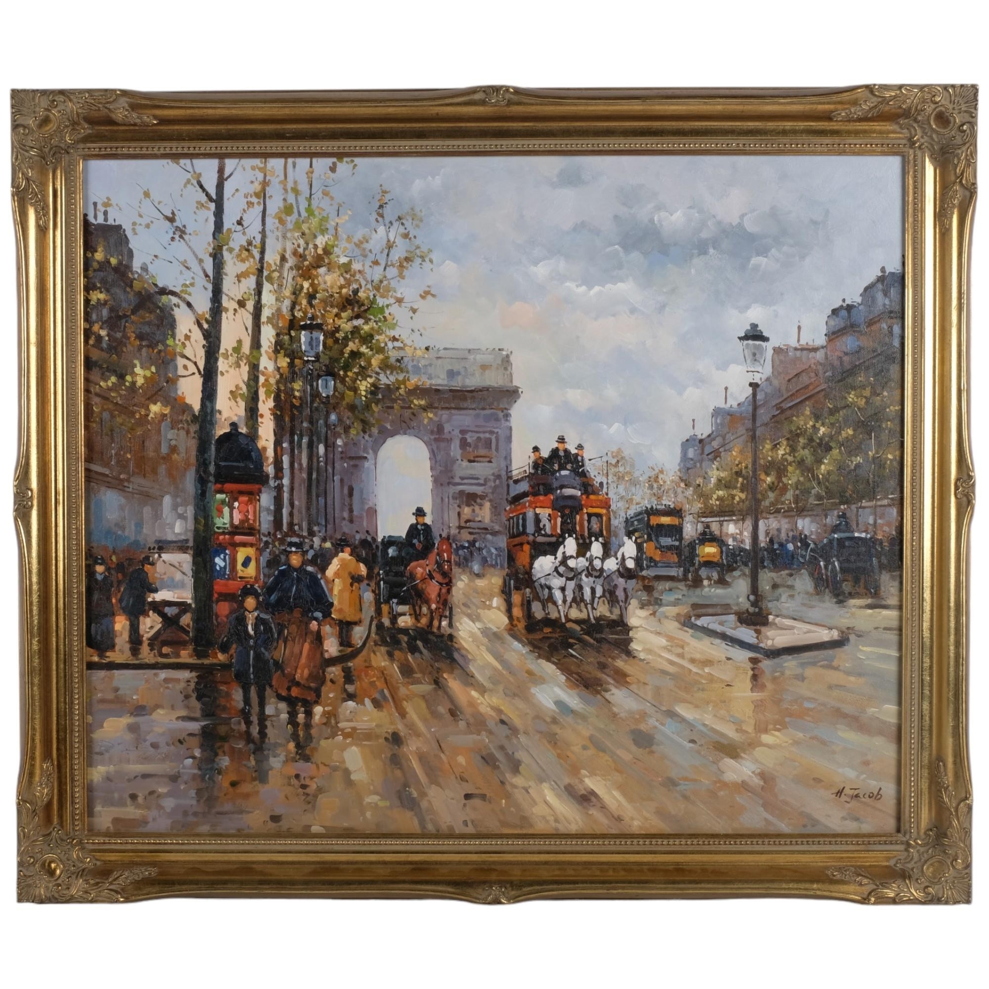 H. Jacob | turn of the century Parisian scene | MutualArt