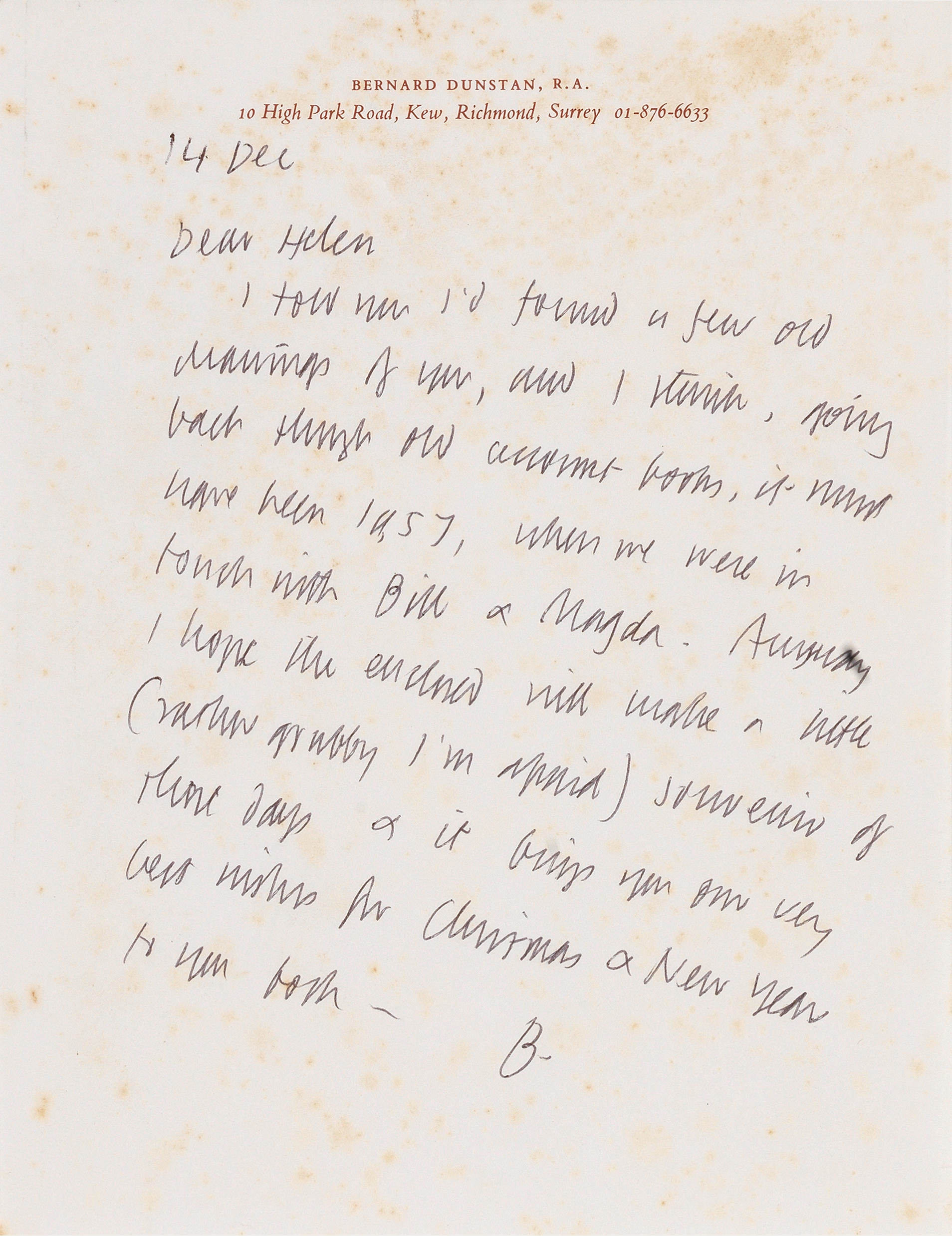 Sheila Fell | A Sketch of a Landscape (unframed (1941) | MutualArt