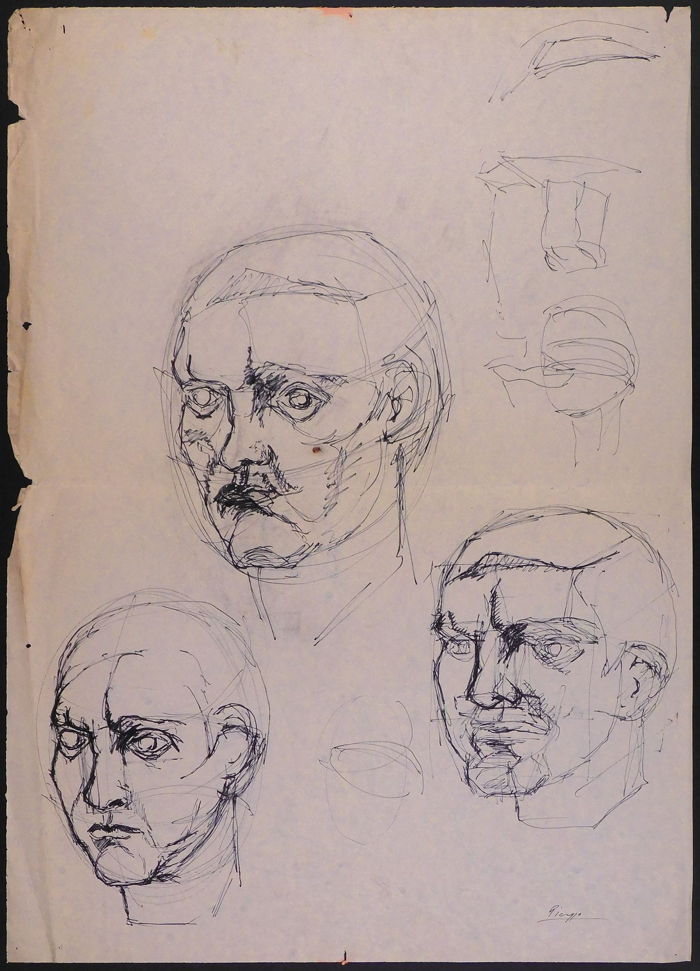 Pablo Picasso | Double Sided Head Studies | MutualArt