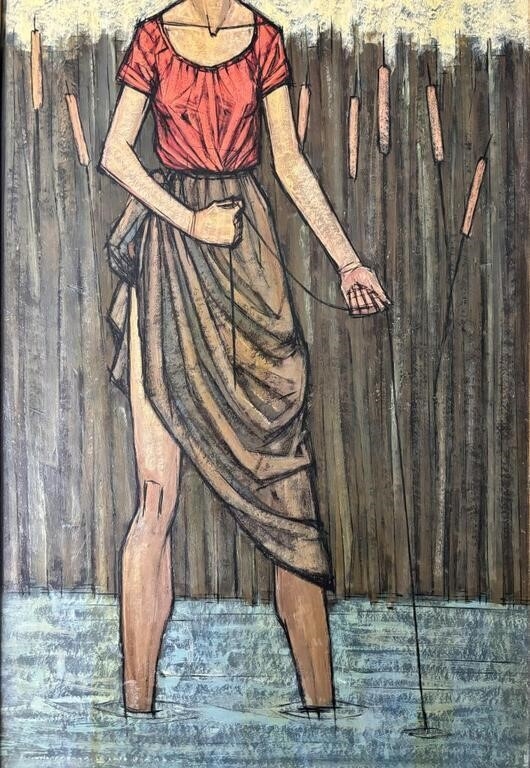 Philip Perkins | Philip Perkins Oil Painting of Female Figure (Circa ...