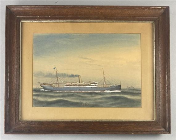 Charles Kensington | Charles Kensington S.S. Intaba 1910 Ship Painting ...