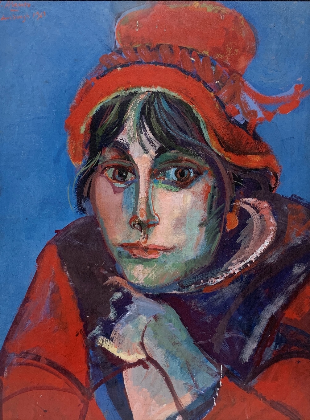 Carlos Alonso | Carlos Alonso Personaje femenino Témpera sobre papel ...