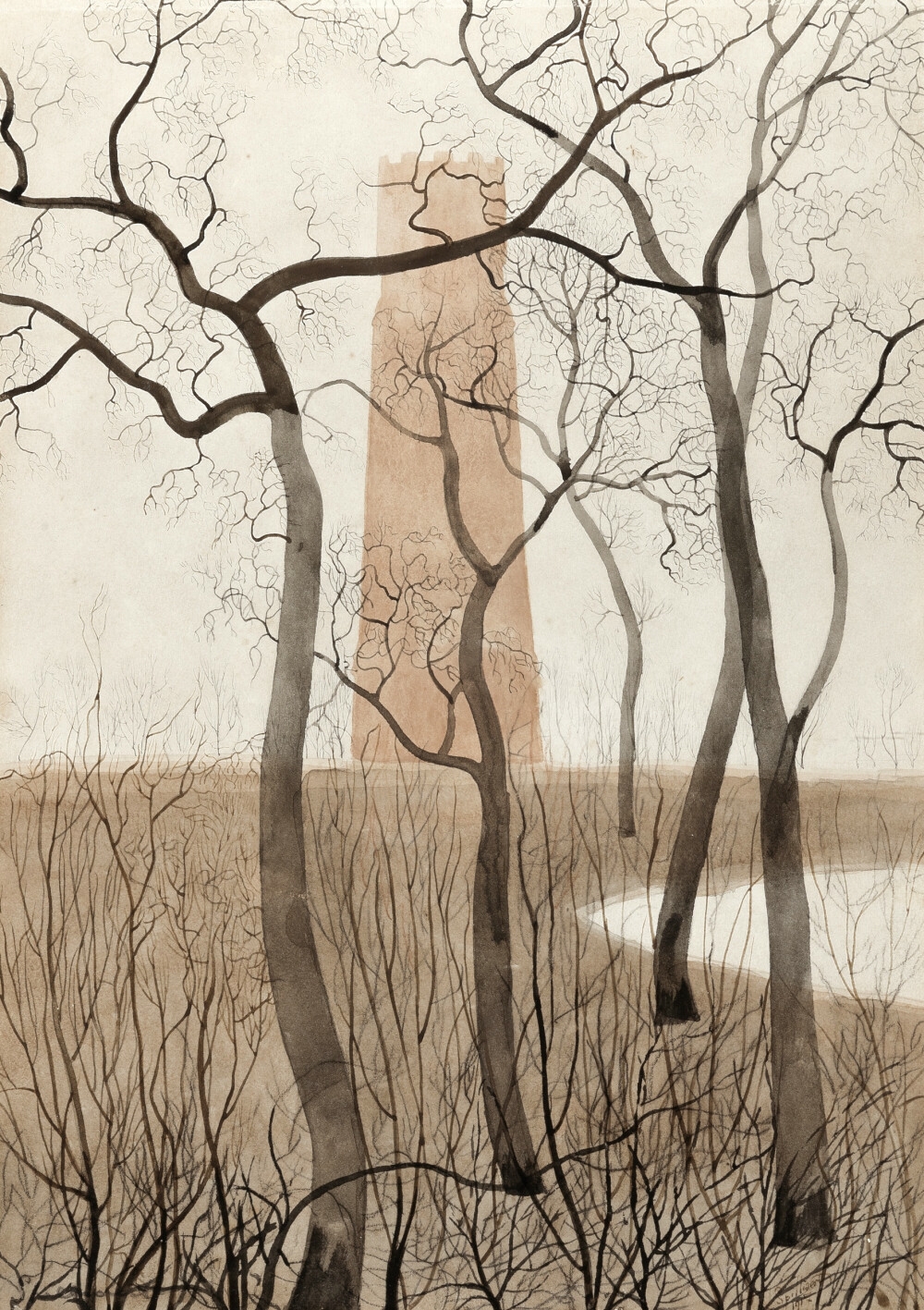Léon Spilliaert | Girl on the beach | MutualArt