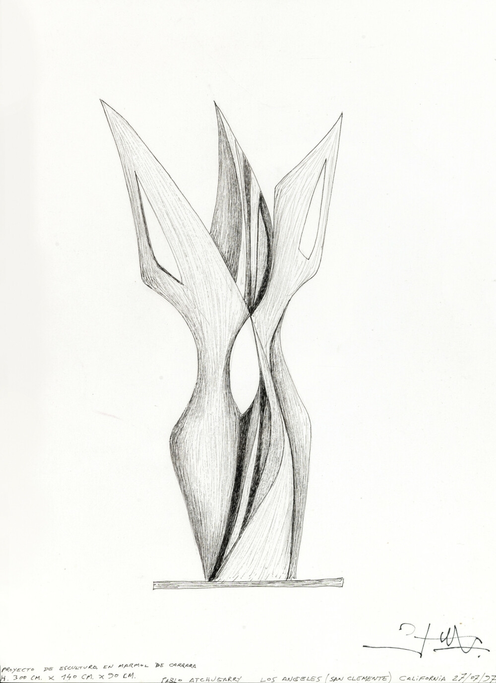 Pablo Atchugarry | Proyecto de escultura en marmol de Carrara (1997 ...