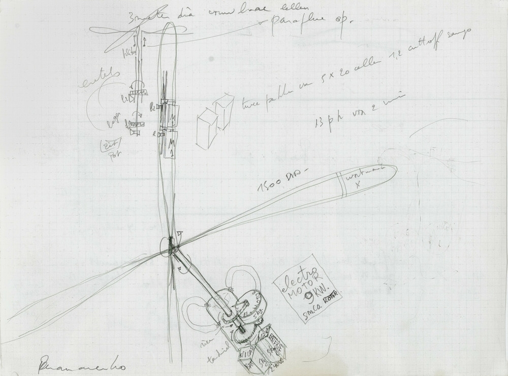 Panamarenko | Zak-helicopter (1990 (1990) | MutualArt