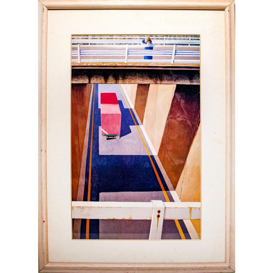 Jeffrey Smart | Approach to a City (1965) | MutualArt
