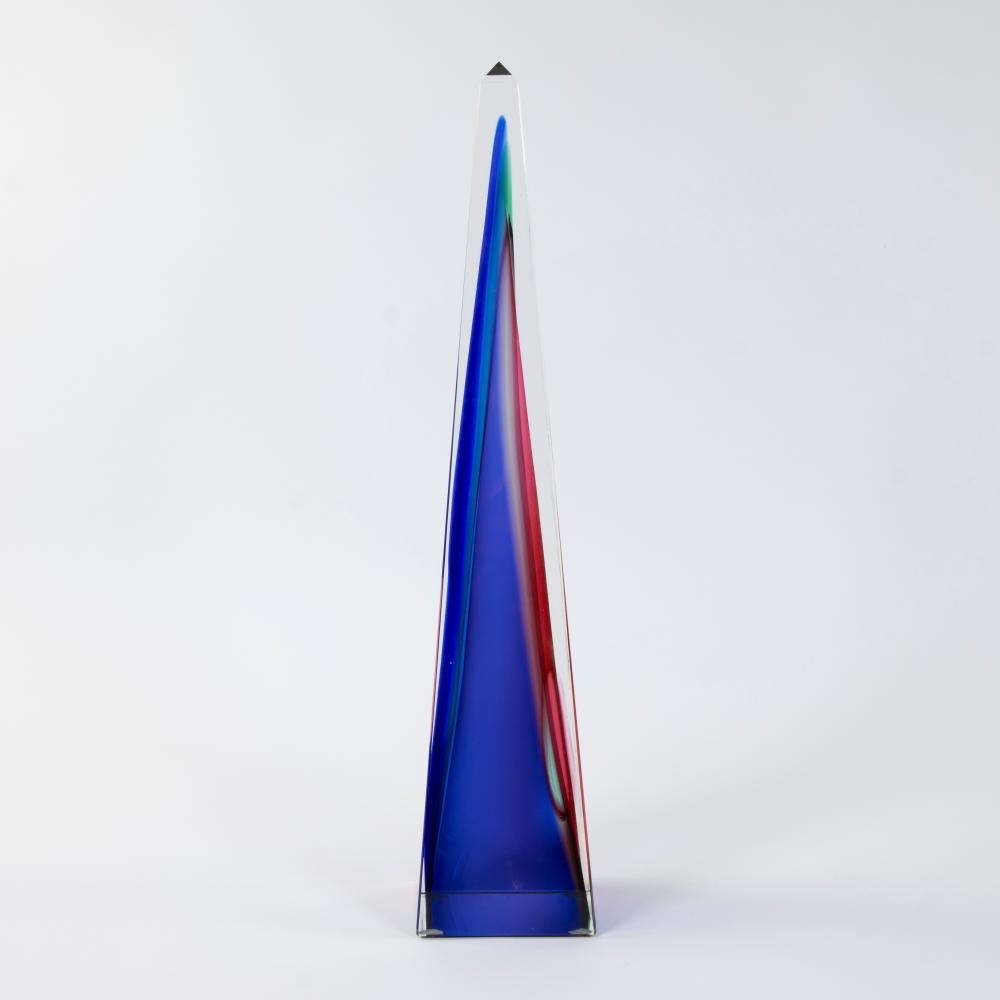 Yan Zoritchak | multicoloured Obilisk glass sculpture | MutualArt