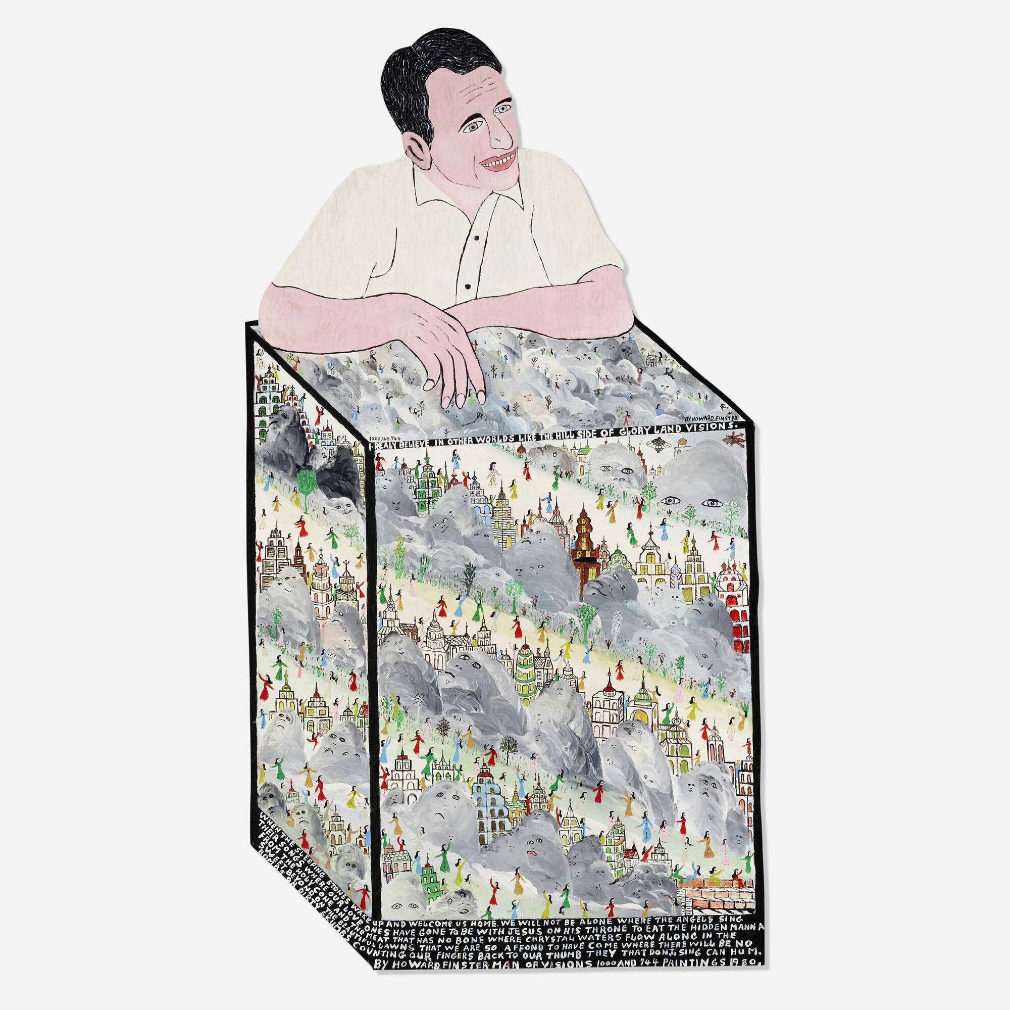 Howard Finster | Howard Behind the Desk of Visions, Pastor of Silver ...