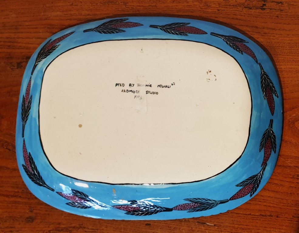 Bonakele Ntshalintshali | A glazed ceramic platter | MutualArt