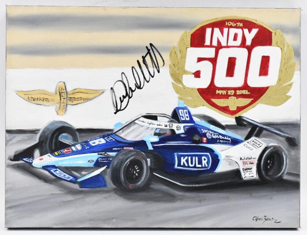 Chuck Braud | 2022 Andretti Indy 500 Orig Art By Chuck Braud (2022 ...