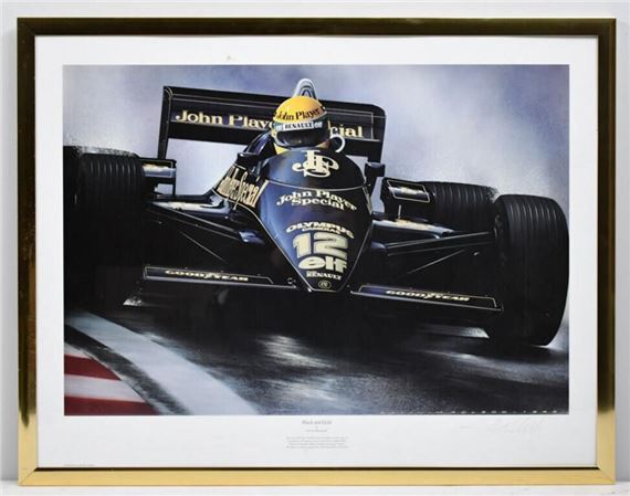 Gavin Macleod | Black and Gold Framed Print by Gavin MacLeod (1985 ...