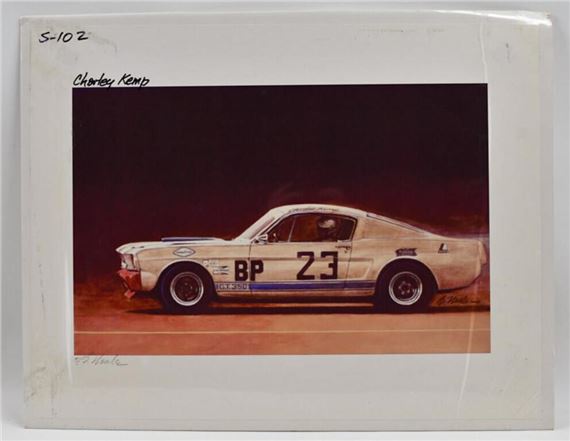 Bill Neale | Charlie Kemp Mustang GT 350 #23 BP Print by Neale | MutualArt