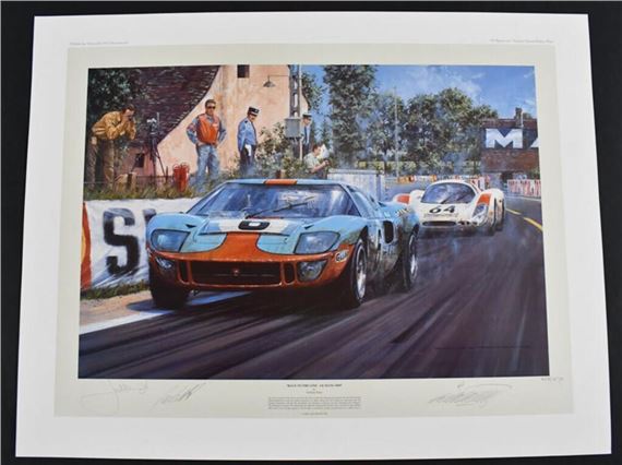 Nicholas Watts | Race to the Line Le Mans 1969 Print Nicholas Watts ...