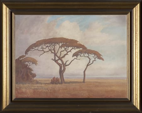 Jacob Hendrik Pierneef | Acacia Trees in an Extensive Landscape (1940 ...