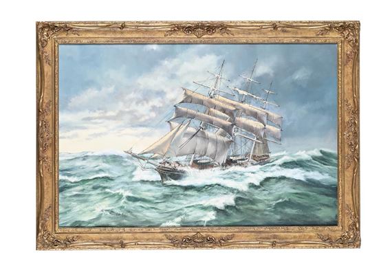 Robin Brooks | THE CUTTY SARK UNDER REEF SAIL (1969) | MutualArt