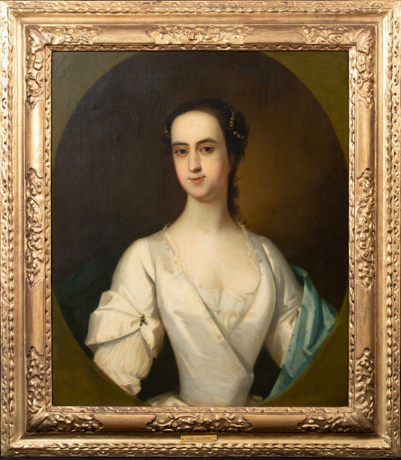 British School, 18th Century | PORTRAIT OF LADY MAYNARD OIL PAINTING ...