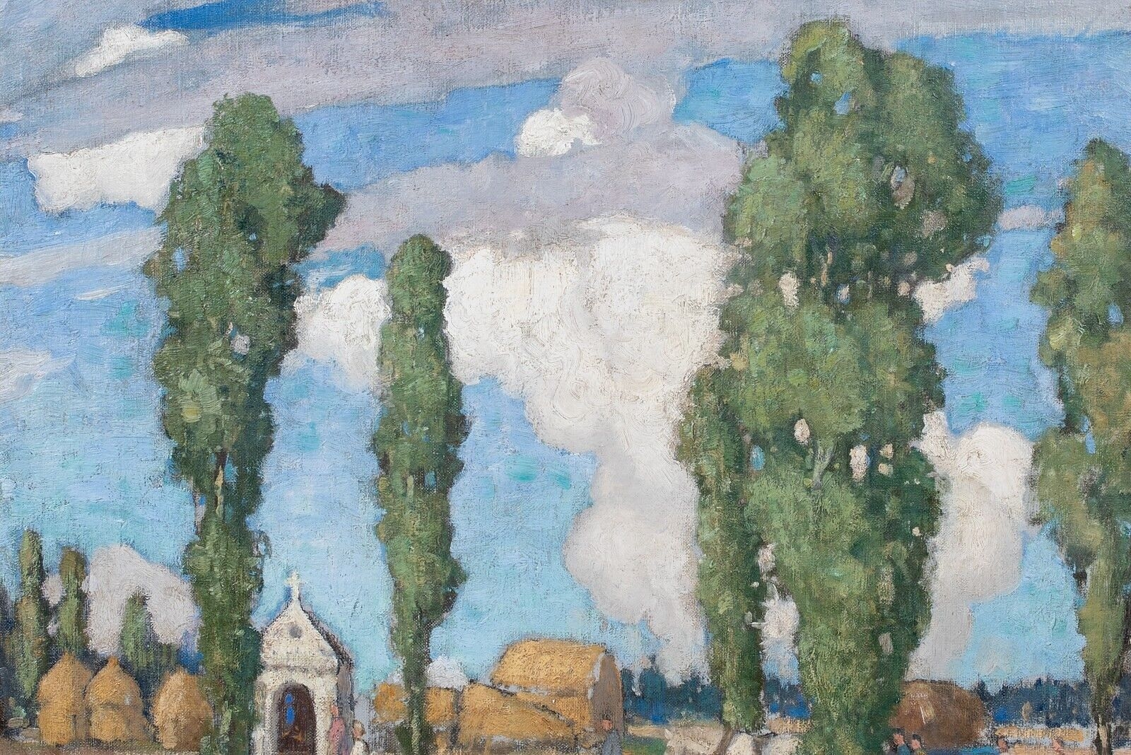 James Wright | RETURNING FROM THE FIELDS OIL PAINTING (20th Century ...