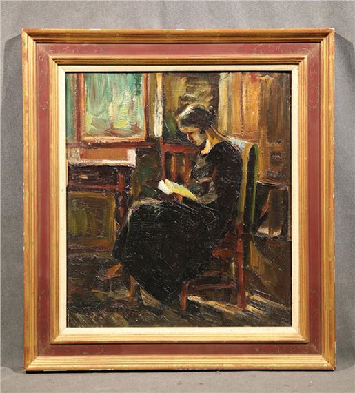 Robert Dickerson | Robert Henry - Lady Seated | MutualArt