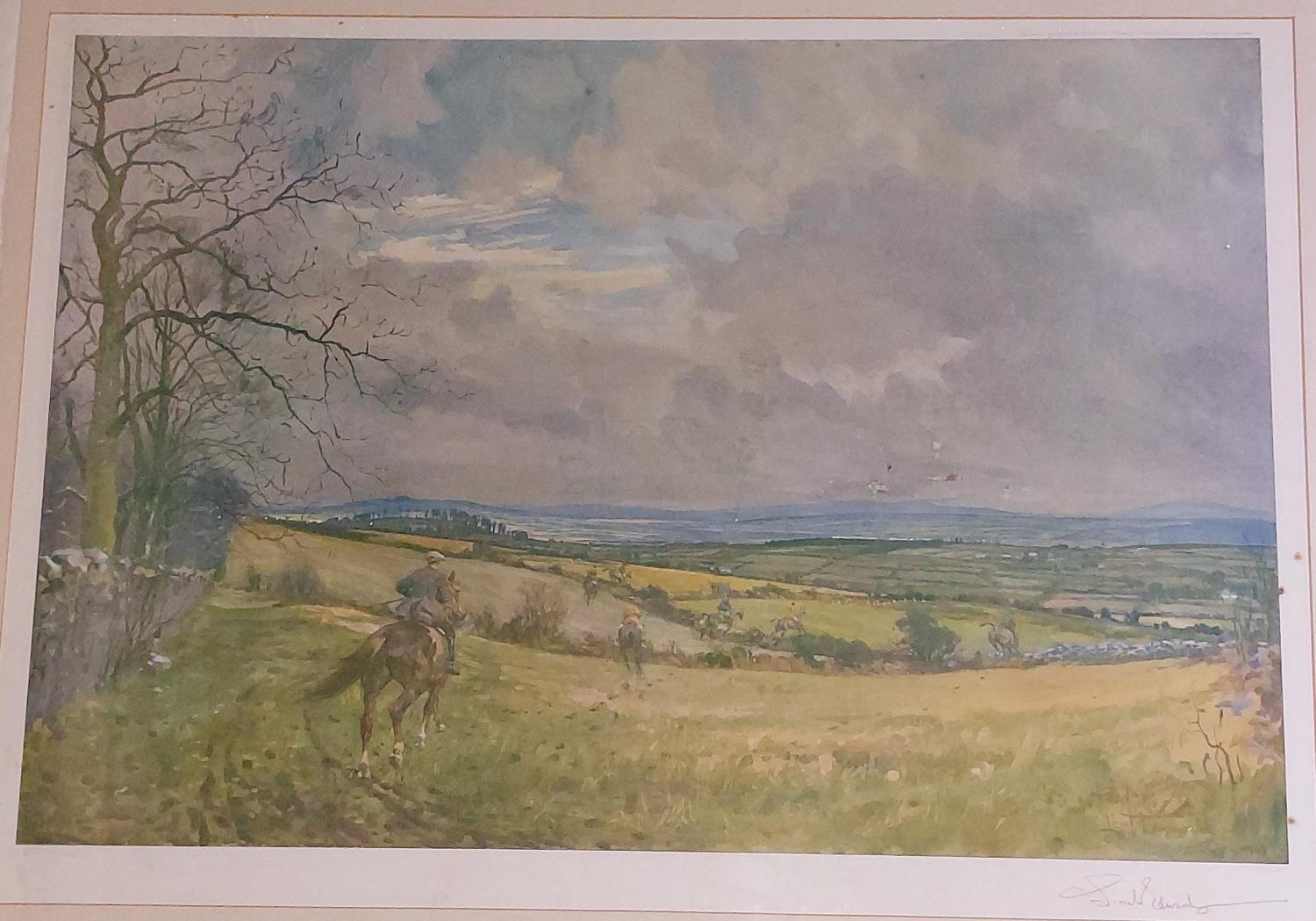 Lionel Edwards | coloured Hunting Print and another Hunting Print also ...
