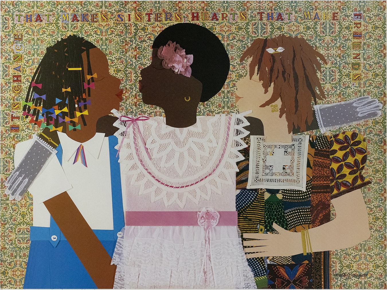 Varnette Honeywood | Varnette P. Honeywood, 1950-2010, Hearts Make Friends (1986) | MutualArt