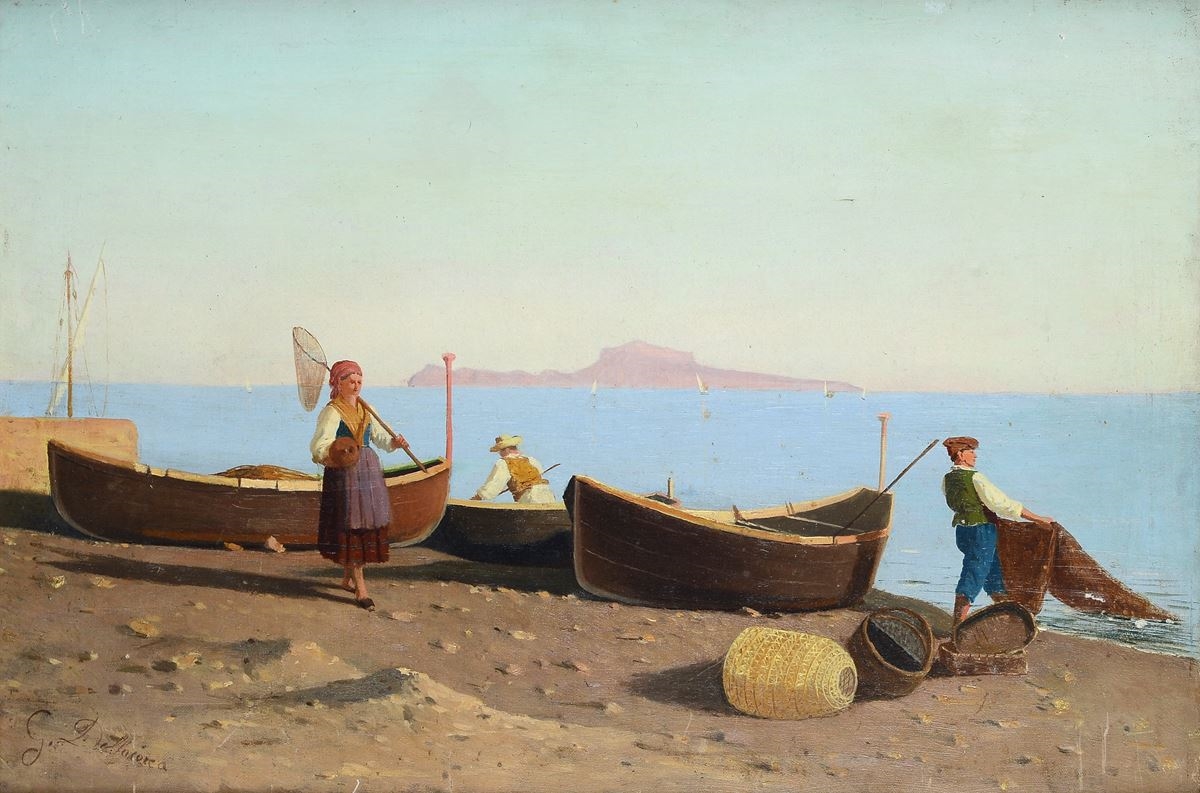 Giovanni Della Rocca | Fishermen | MutualArt
