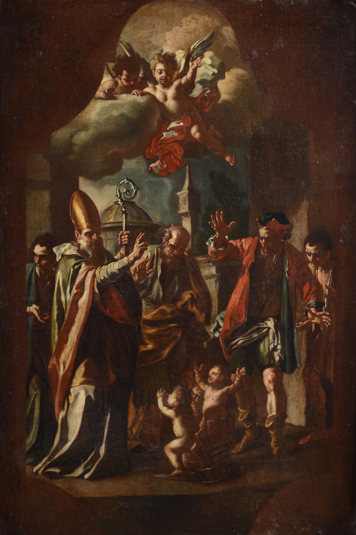Francesco Solimena | Saint Nicholas resurrects the three children ...