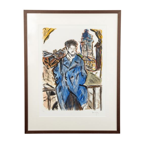 Bob Dylan | Man on a Bridge (blue coat) | MutualArt