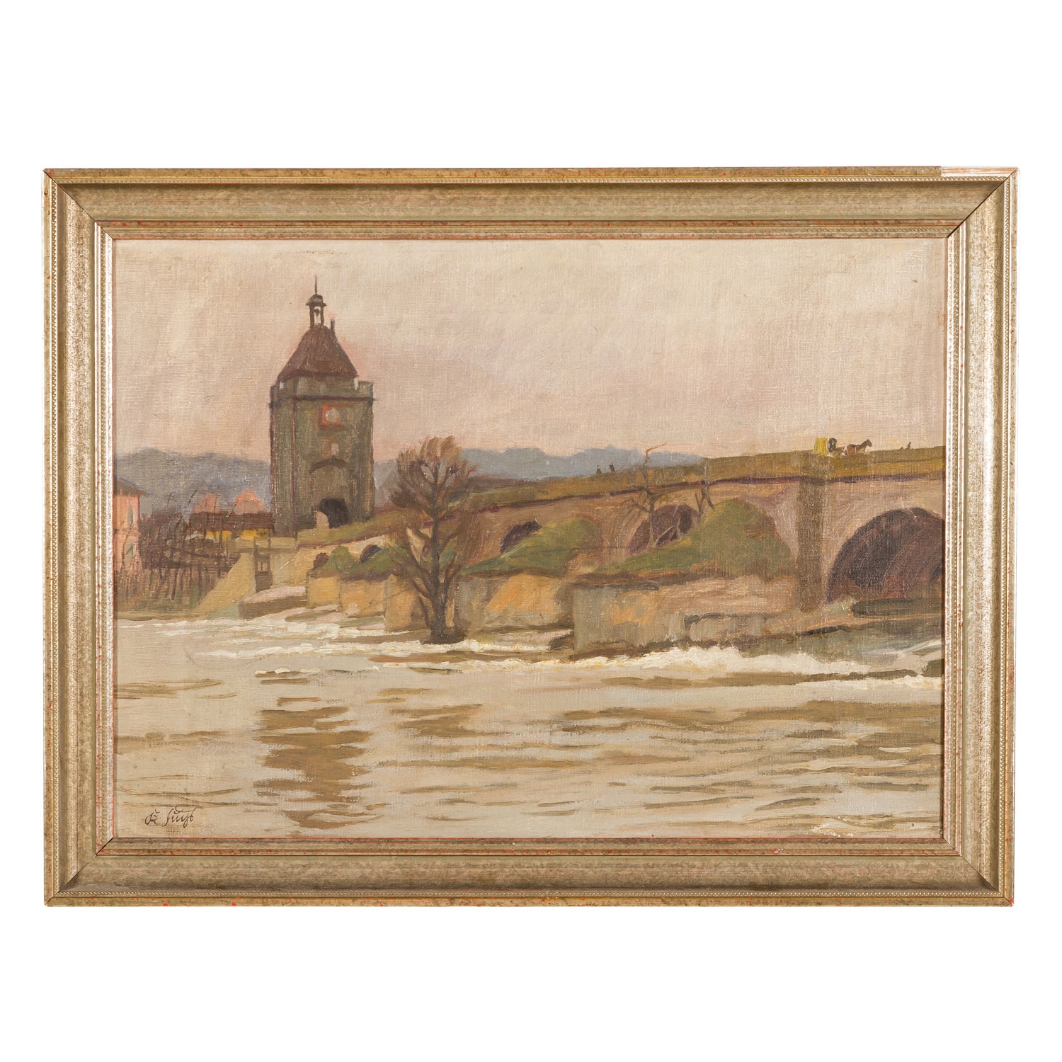 Karl Fuchs | Pliensaubrücke in Esslingen (1929) | MutualArt