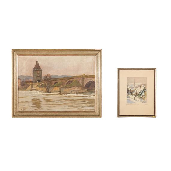 Karl Fuchs | Pliensaubrücke in Esslingen (1929) | MutualArt