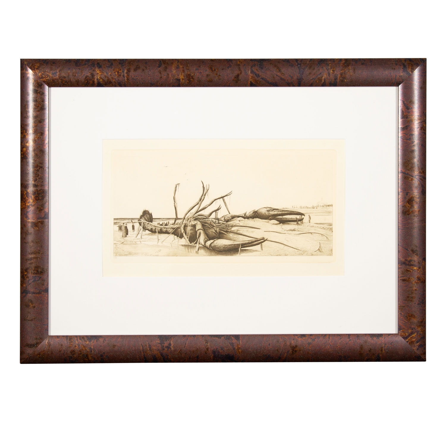 Richard Müller | Erlegter Riesenhummer am Strand (1930) | MutualArt