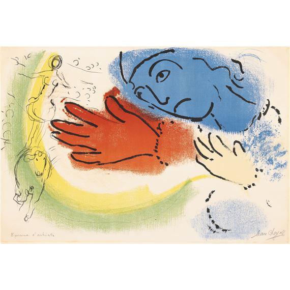 Marc Chagall | WOMAN CIRCUS-RIDER (1956) | MutualArt