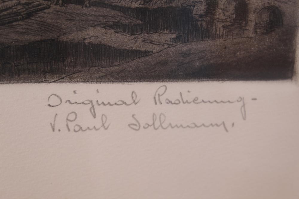 Paul Sollmann | Paul Sollmann Signed Etching Of Rothenburg Germany ...