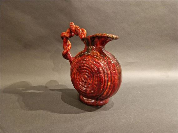 Alice Colonieu | Important pichet en terre cuite émaillé cuite | MutualArt