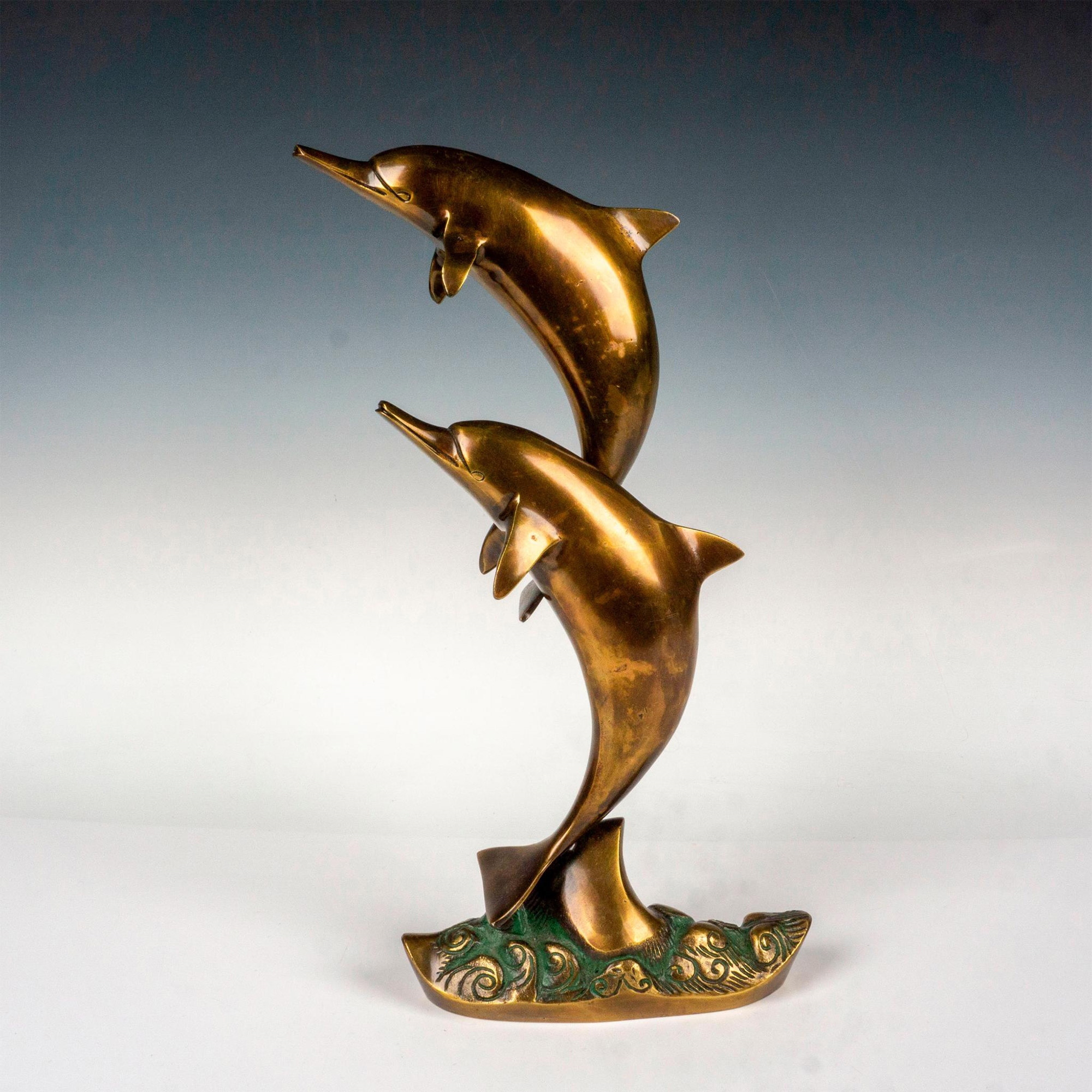 American School, 20th Century | Bronze Sculpture Two Bottlenose ...