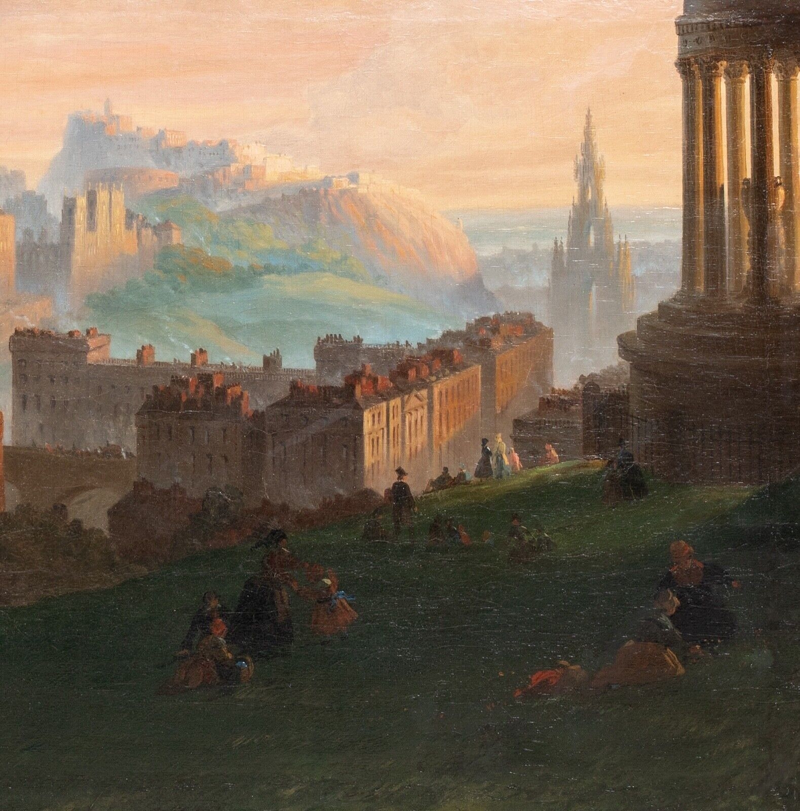 Thomas Grant | VIEW OF EDINBURGH FROM SUNSET (19th Century) | MutualArt