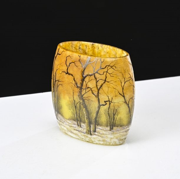 Daum Frères | DAUM NANCY Oblong vase in multi-layered... - Lot 6 ...