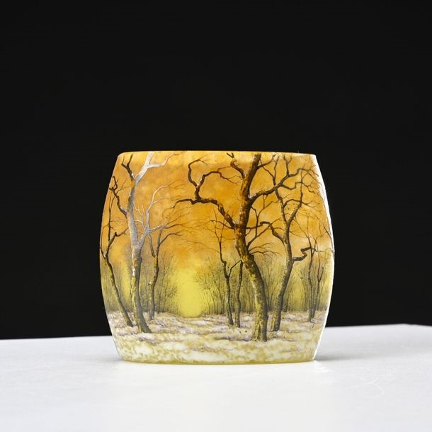 Daum Frères | DAUM NANCY Oblong vase in multi-layered... - Lot 6 ...