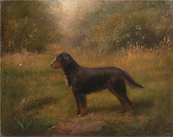 Henry Crowther | PORTRAIT OF A GORDON SETTER (20th Century) | MutualArt