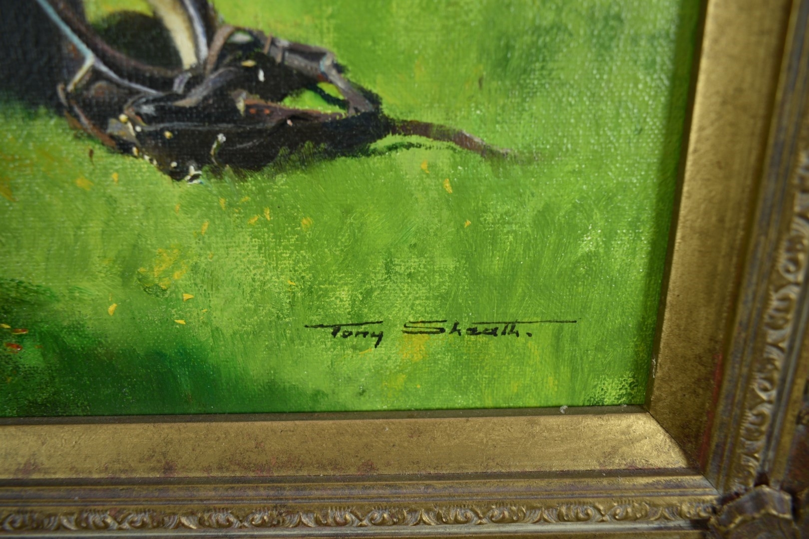 Tony Sheath | Cleaning the Harness | MutualArt