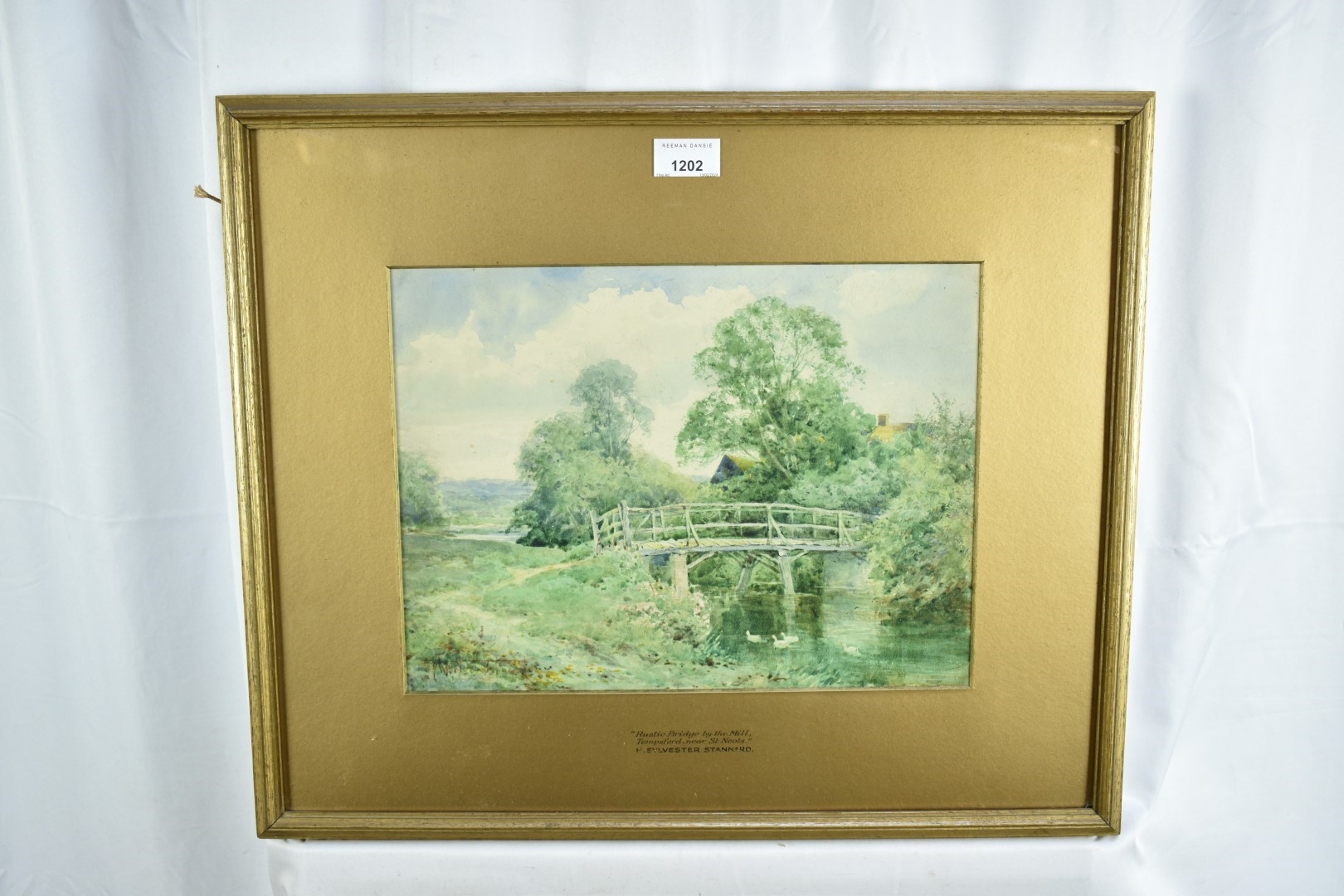 Henry John Sylvester Stannard | Rustic Bridge by the Mill, Tempsford ...