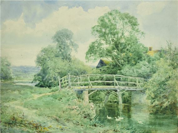 Henry John Sylvester Stannard | Rustic Bridge by the Mill, Tempsford ...