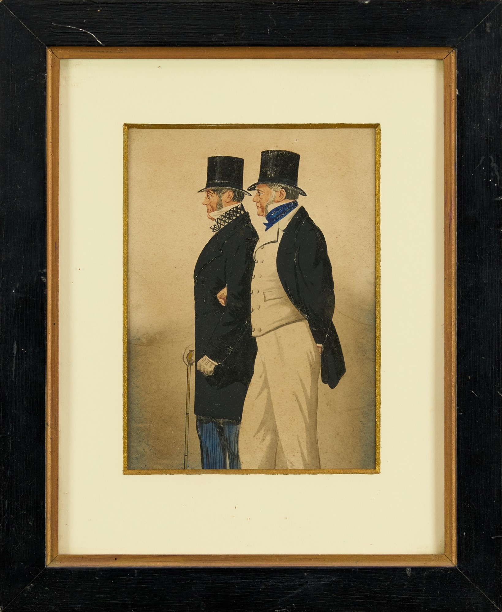 Richard Dighton | Portrait of Admiral Rous and George Payne | MutualArt