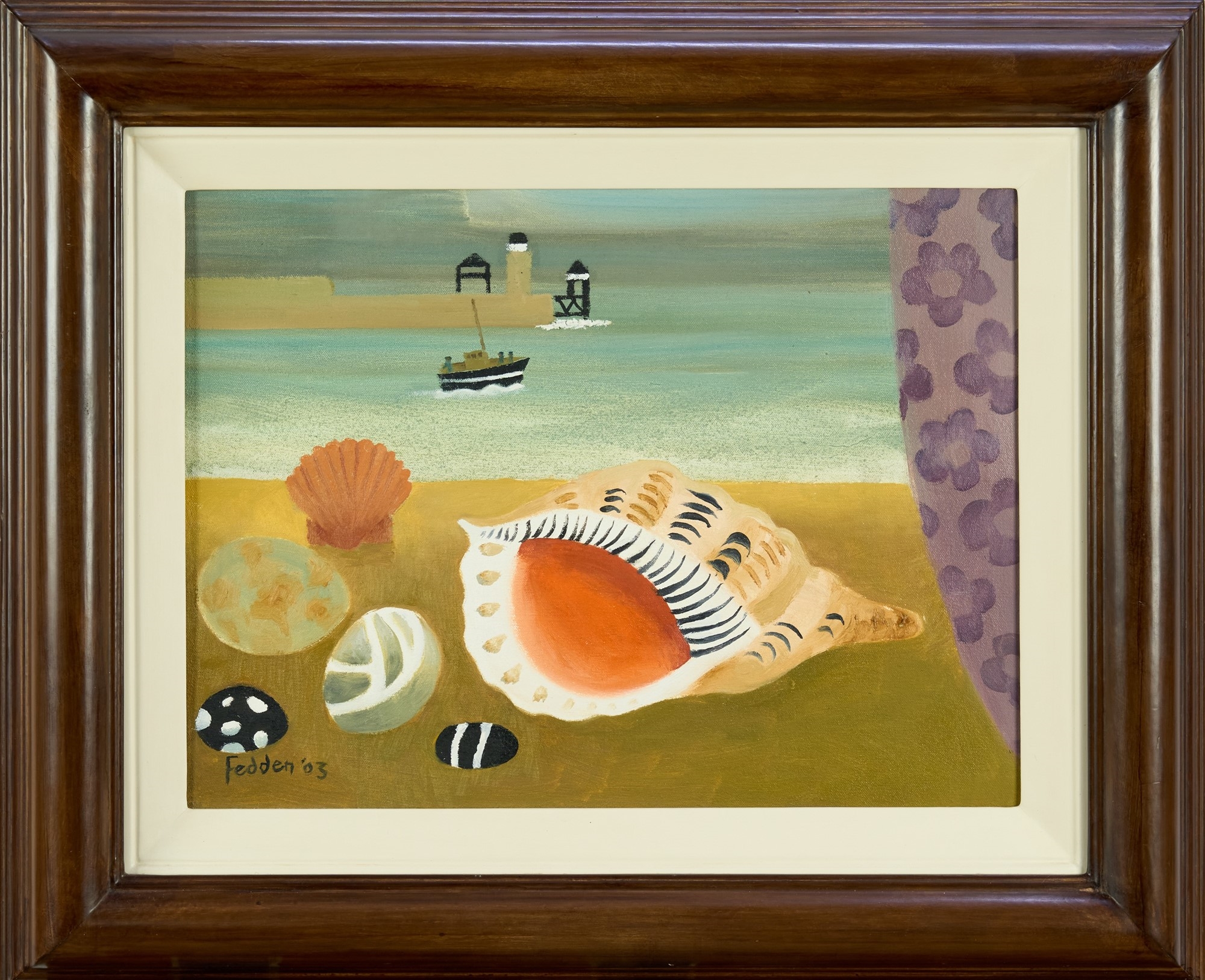 Mary Fedden | Whitby Harbour (2003) | MutualArt